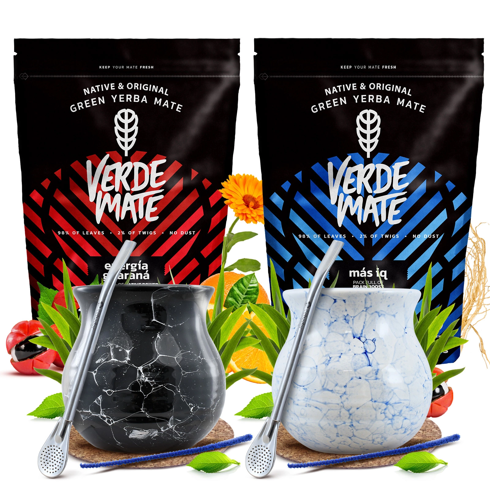 Set di Yerba Mate per due Bombilla Matero 1000g | Categorie \ Yerba ...