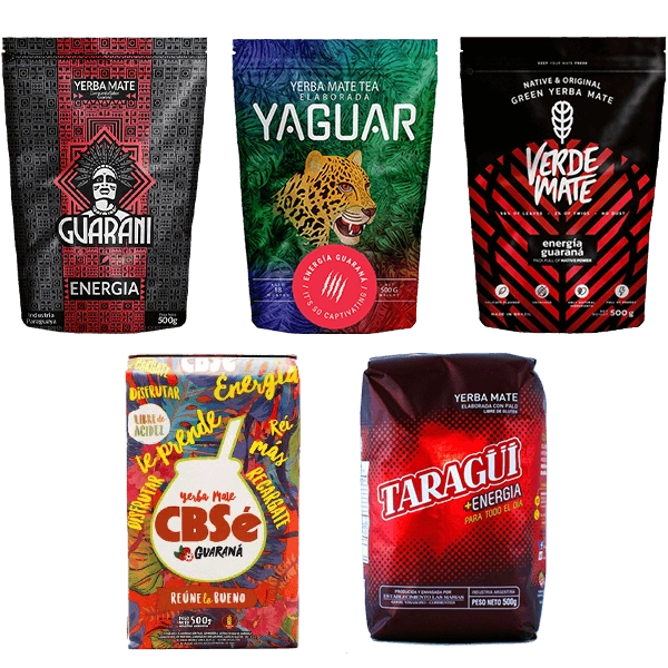 Yerba Mate Energia 5x0,5kg Varie marche | | MateMundo.it